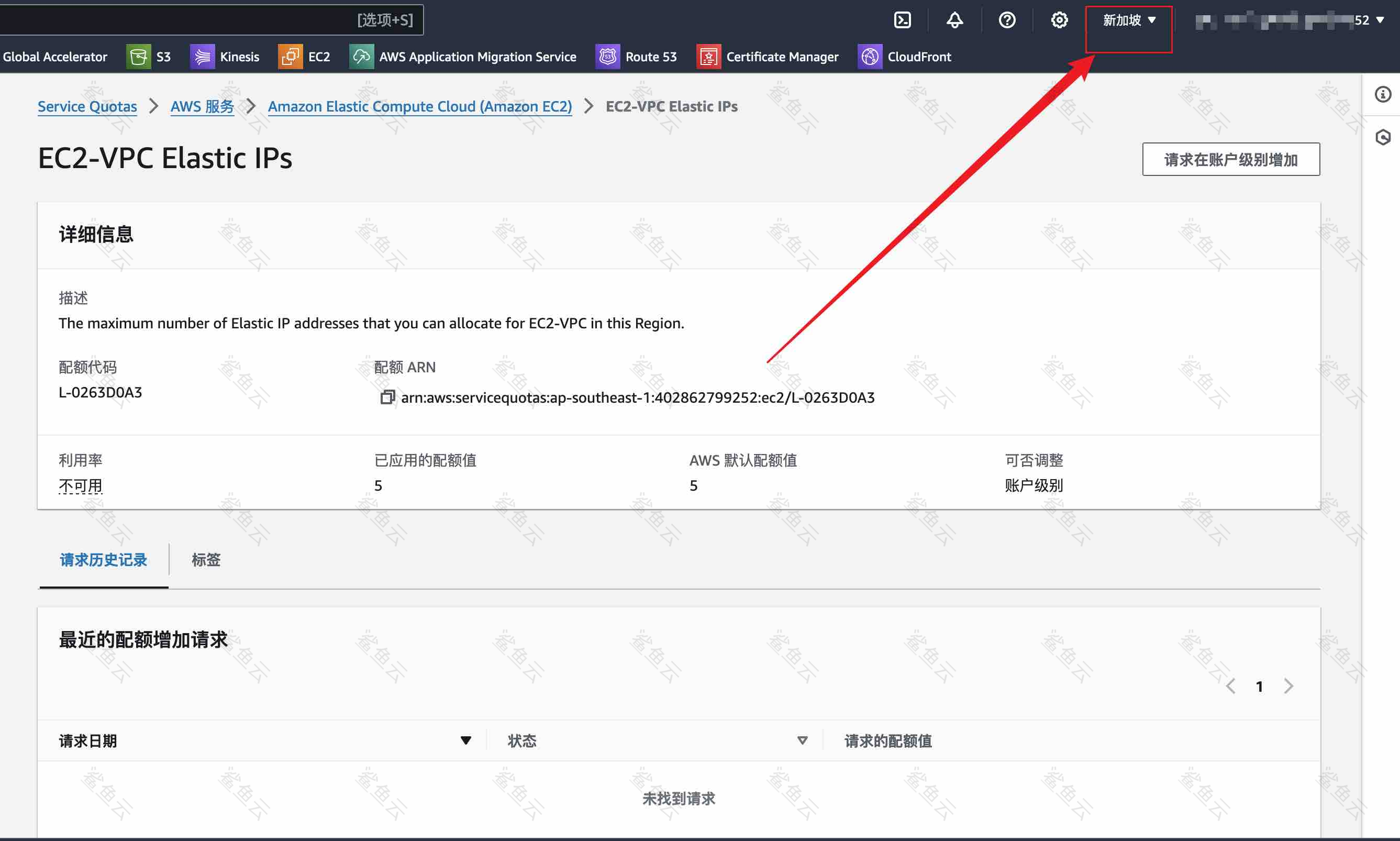 AWS 提高 EC2 弹性 IP (EIP) 数量限制